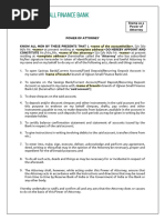 Power of Attorney Draft Format | PDF | Power Of Attorney | Civil Law ...