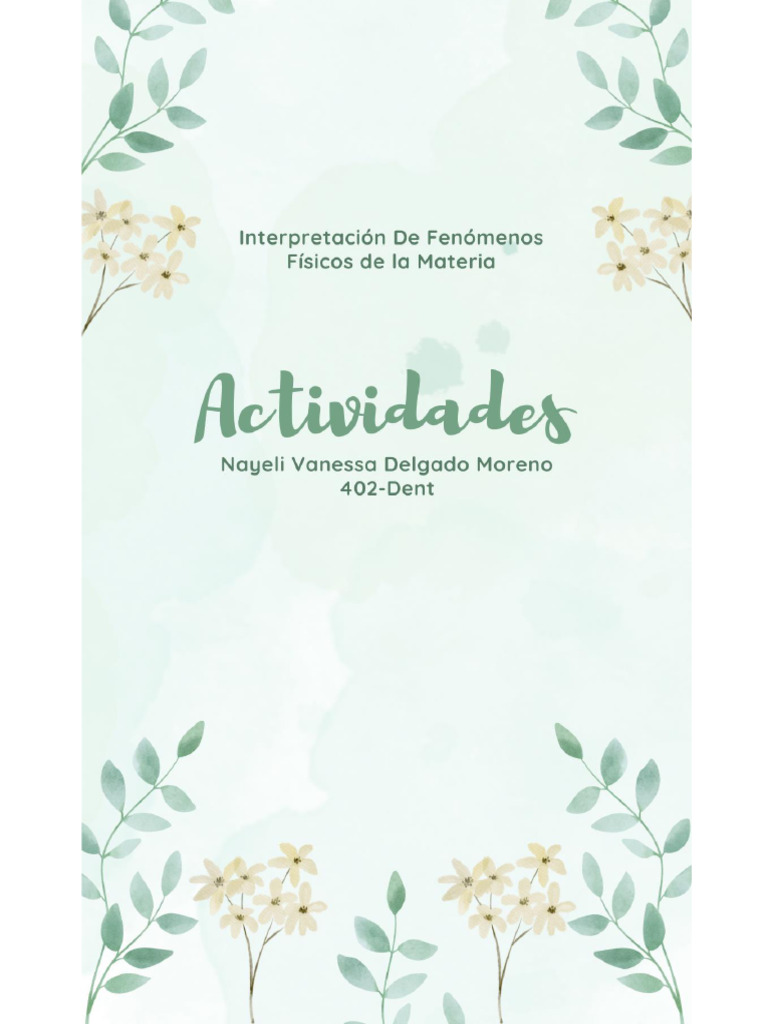Actividades - Nayeli | PDF