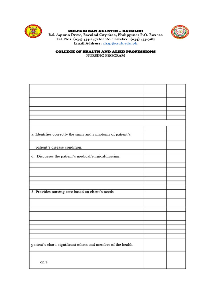 Er - Pec | PDF | Nursing | Hospital