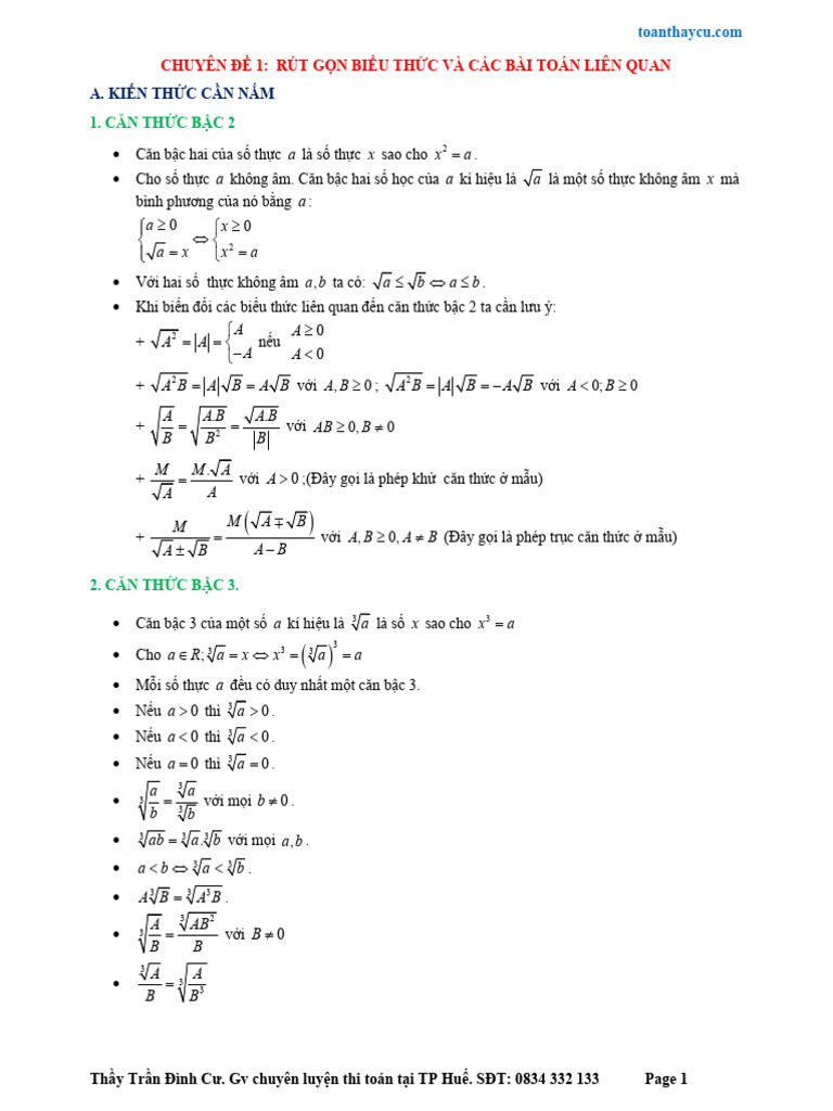 chuyen-de-rut-gon-bieu-thuc-va-cac-bai-toan-lien-quan-tran-dinh-cu | PDF
