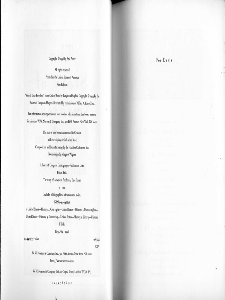 The Story of American Freedom | PDF