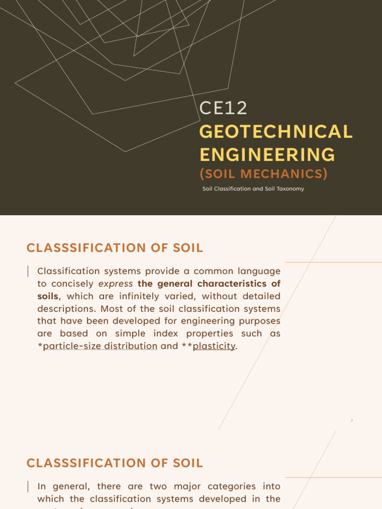 CE12 Lec Soil-Classification USCS | PDF | Geotechnical Engineering ...