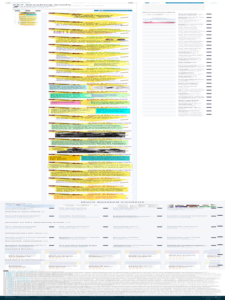 PET Speaking Guide PPT 5 | PDF