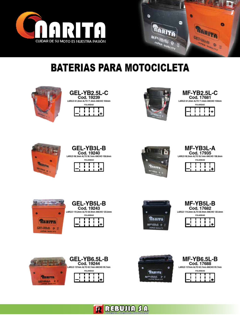 Catalogo Baterias | PDF