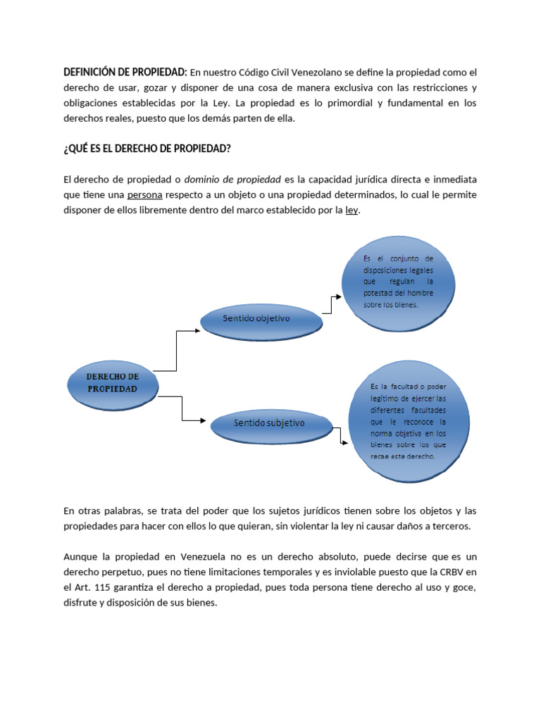 Derecho de Propiedad | PDF | Propiedad | Dominio eminente