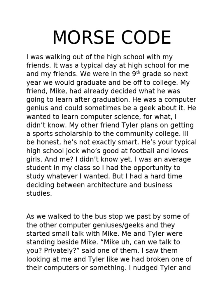 Morse Code | PDF