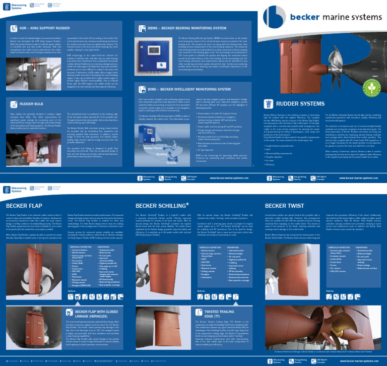 Becker Rudder Systems | PDF | Rudder | Propeller