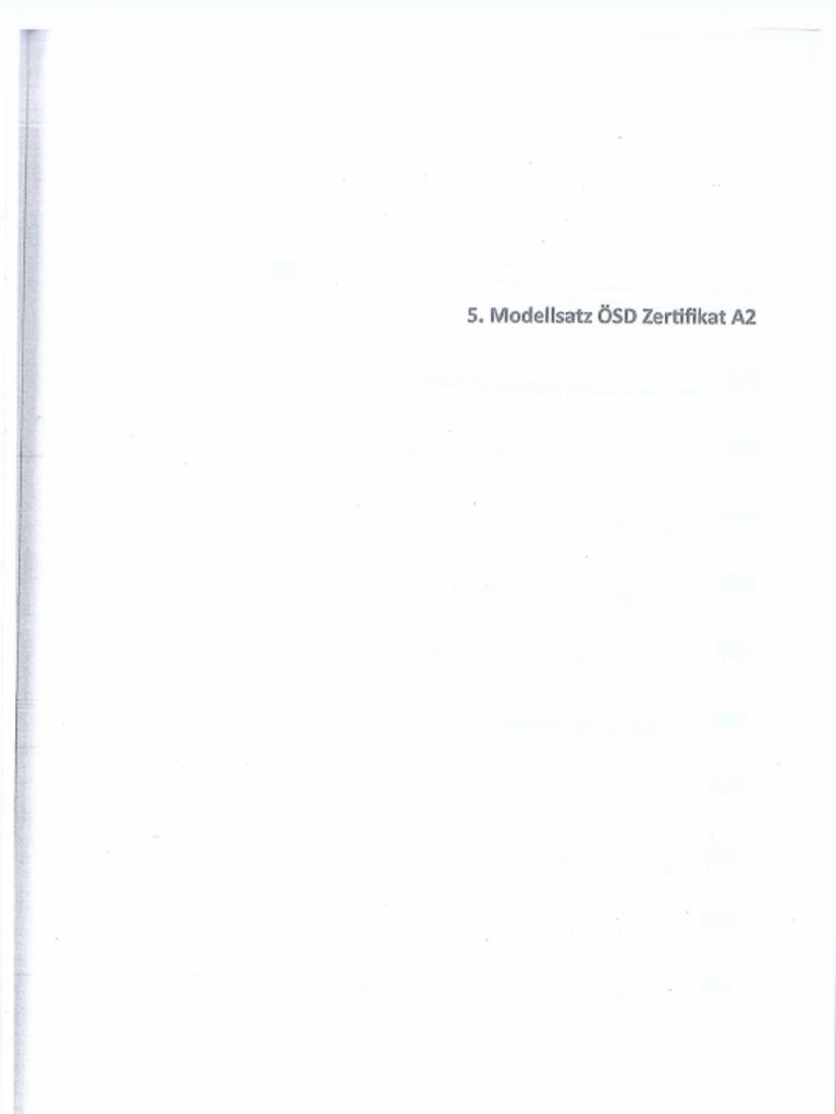 Ösd A2 Übungsmaterialen Band 1 | PDF