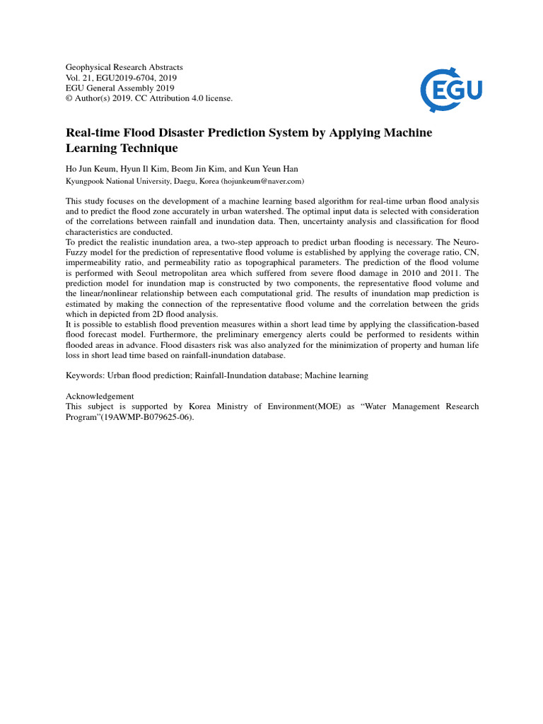 2019 Real-Time Flood Disaster Prediction System by Applying Machine ...
