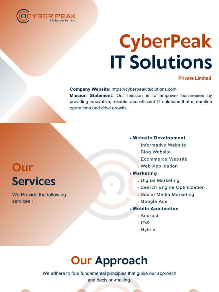 CyberPeak Brochure | PDF | Web Development | Computing