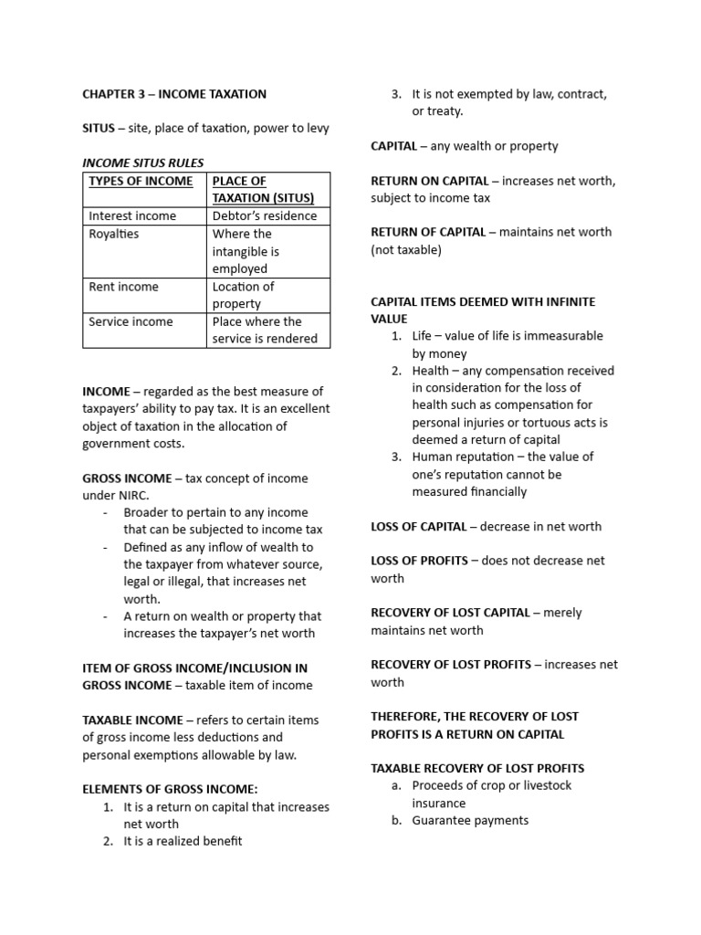 CHAPTER-3-TAXATION | PDF | Taxes | Income