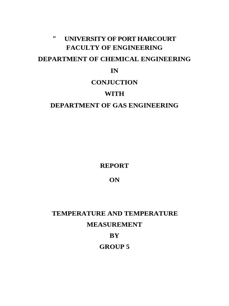Temperature Measurement Insights Report | PDF | Thermal Expansion ...