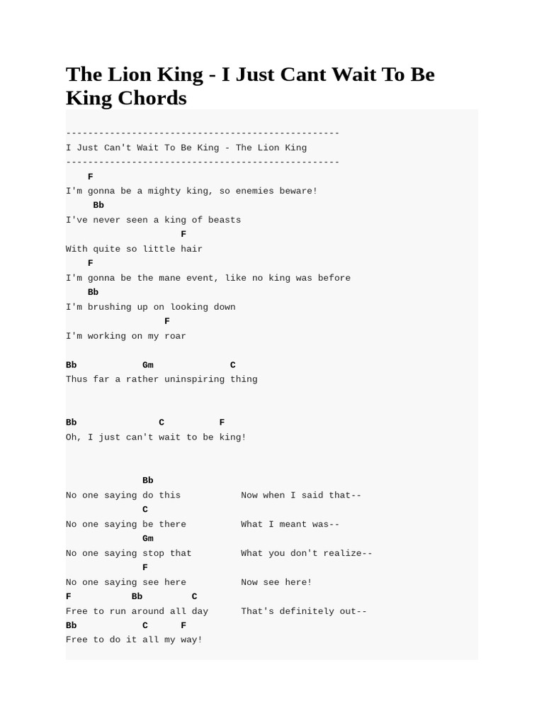 The Lion King | PDF