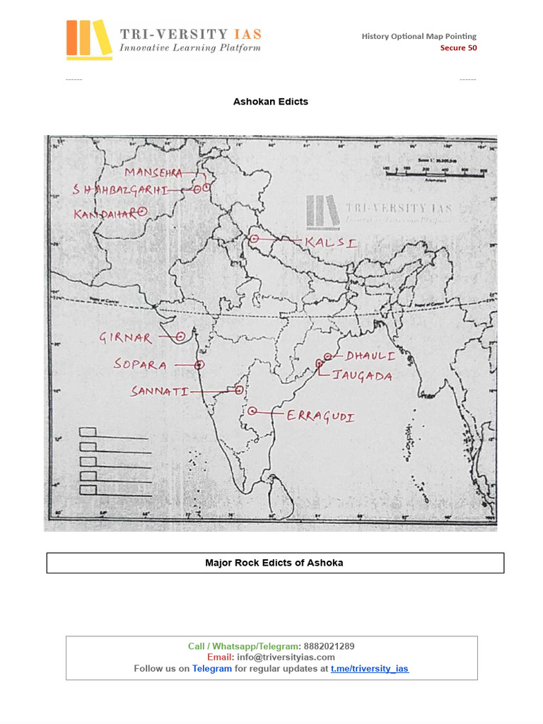Major Rock Edicts - 250306 - 193834 | PDF | Ashoka