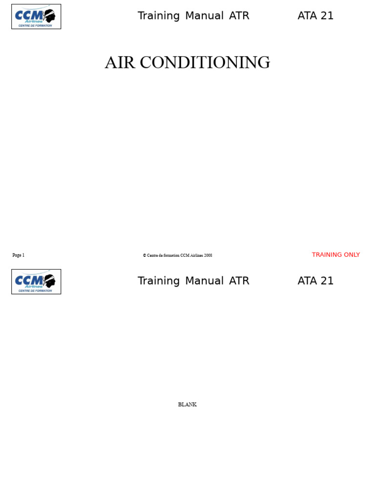ATA 21 Air Conditionning & Pressurization | PDF | Valve | Energy Technology