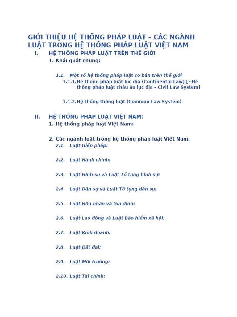Chuong Iii - Gioi Thieu He Thong Phap Luat | PDF