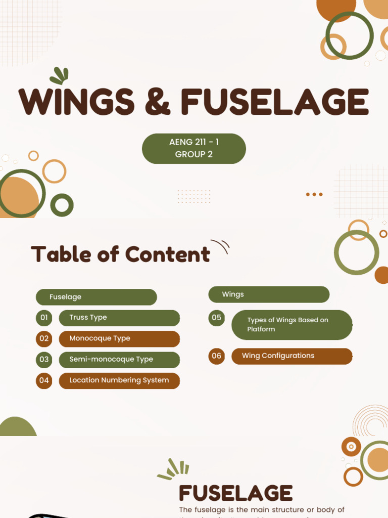 Fuselage and Wing Types Overview | PDF | Fuselage | Aircraft