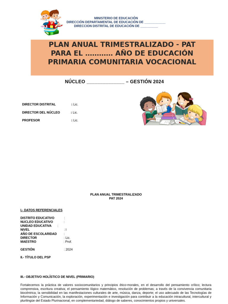DESARROLLO DEL PAT 1ro, 2do, 3ro, 4to, 5to, y 6to PRIMARIA | PDF | Dibujo | Sustracción