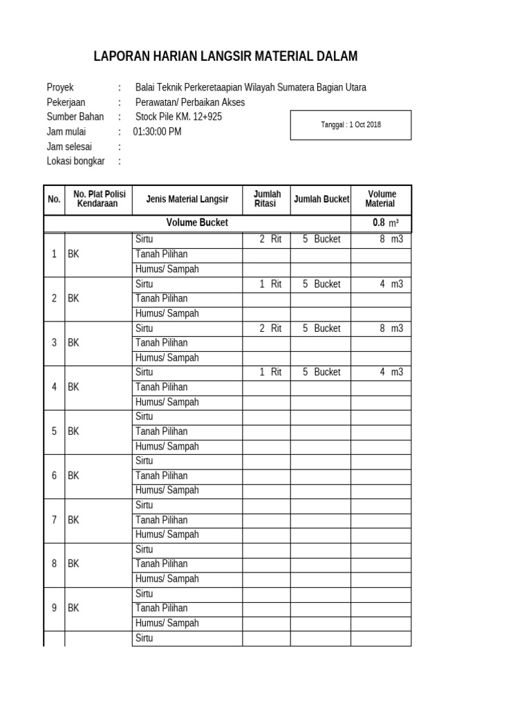 11-2018_Rekap langsir Material | PDF