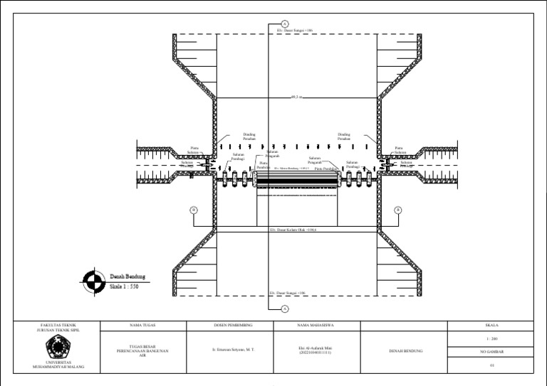 Gambar Denah Bendung | PDF