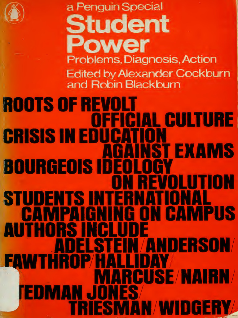 Student Power - Problems, Diagnosis, Action. Edited by Alexander ...
