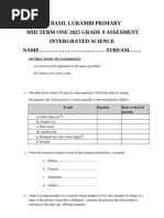 Grade 9 Integrated Science Paper 2 Practicals | PDF | Lever | Creativity