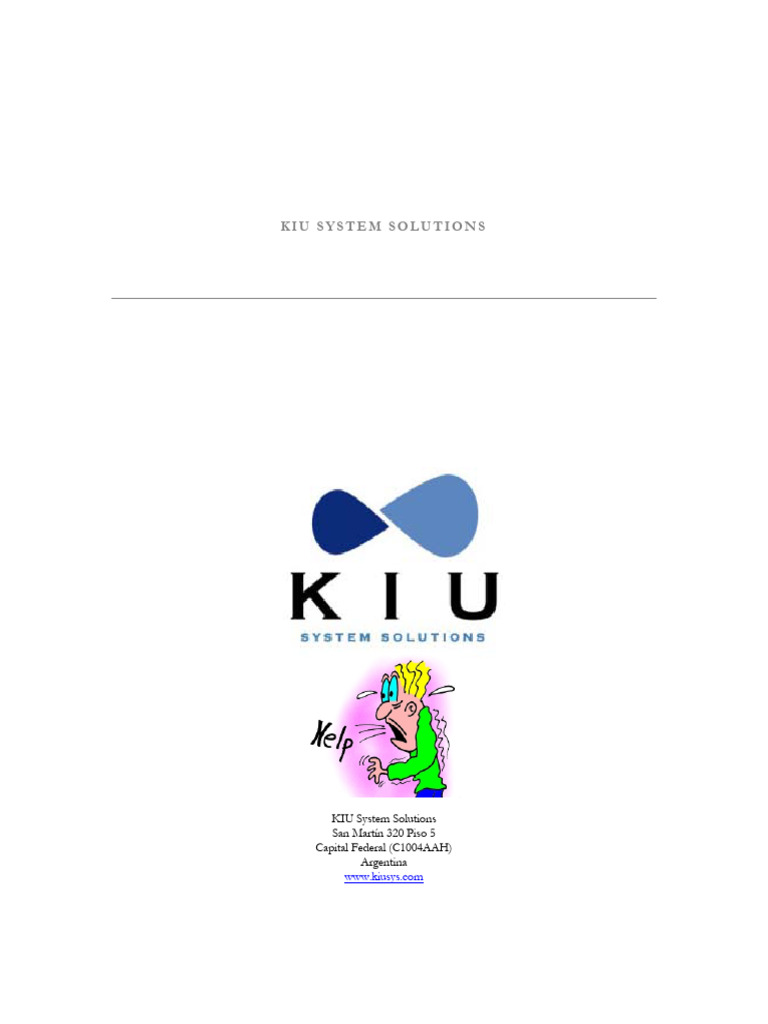 Guía de Uso de KIU System Solutions | PDF | Contraseña | Comunicación ...