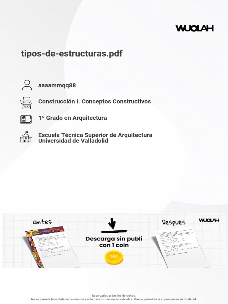 Tipos de Estructuras | PDF | Ingeniería mecánica | Ingeniería de Edificación
