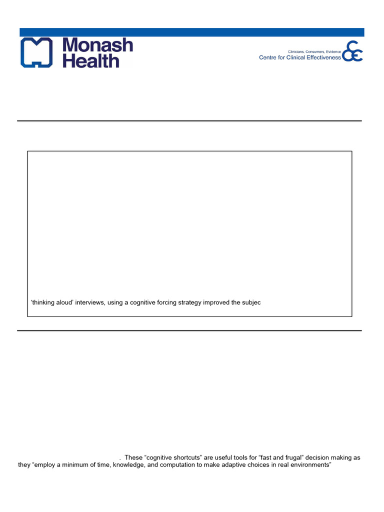 Cognitive-Bias Scoping-Review 2019 FINAL | PDF | Medical Diagnosis | Randomized Controlled Trial