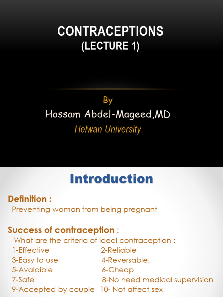 Contraception 1 | PDF | Birth Control | Family Planning