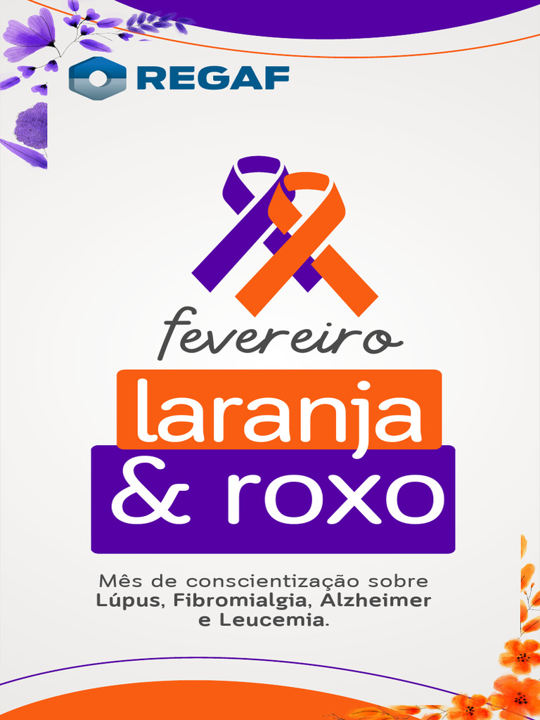 Fevereiro Laranja e Roxo Simples Roxo Laranja Branco Story Do Instagram | PDF