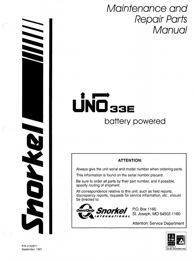 UNO 33E Spare Parts | PDF