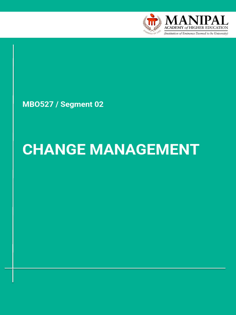 RM - Change Management | PDF | Leadership | Change Management