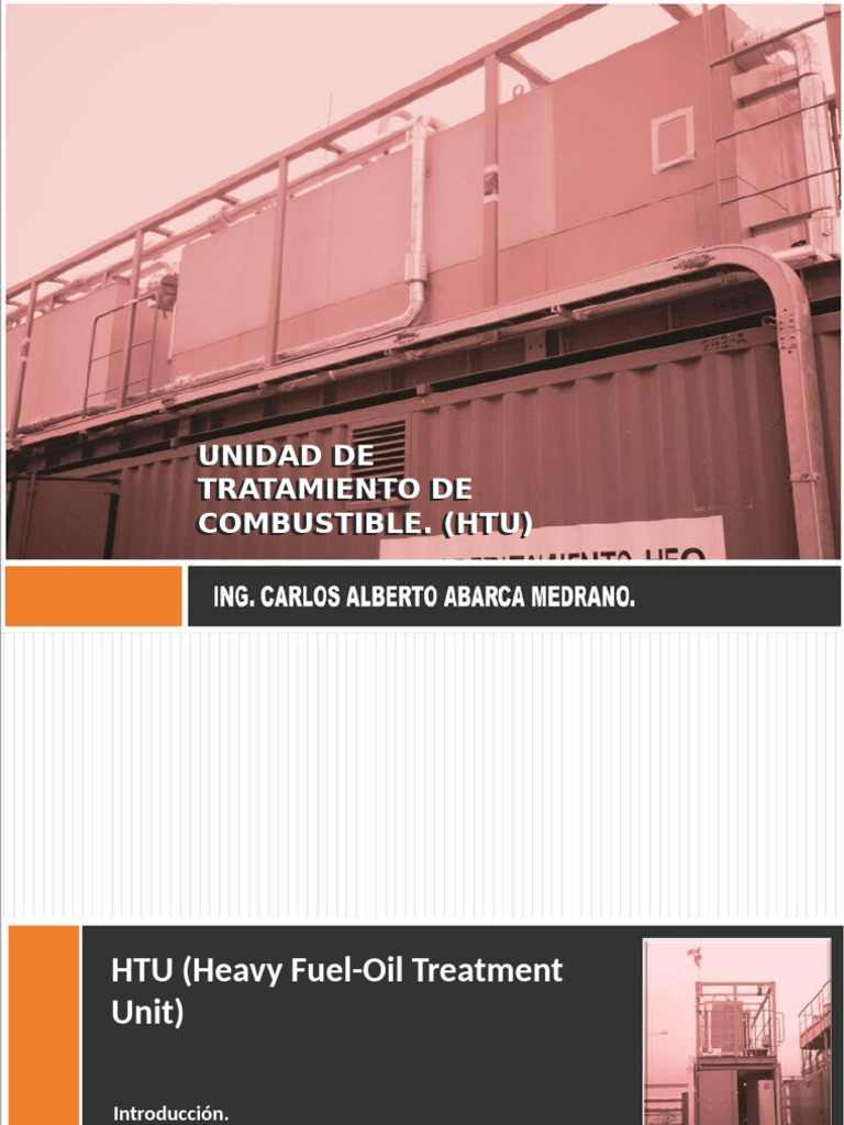 Unidad de Tratamiento de Combustible. (Htu) | PDF | Gasolina | Motor diesel