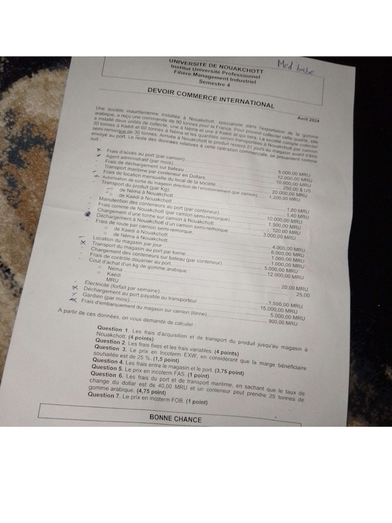 Archive Devoir S4 - 2024 - MAN | PDF