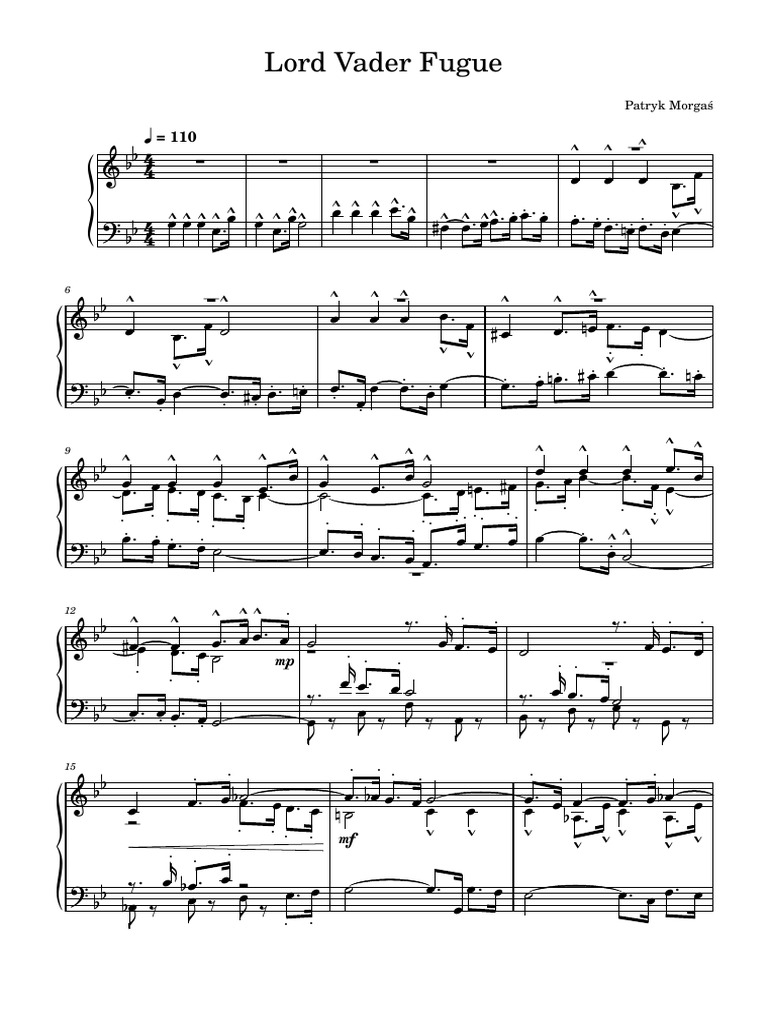 Lord Vader Fugue | PDF