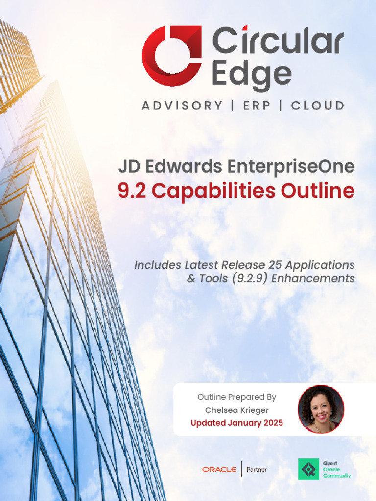 JD Edwards E1 9.2 Capabilities Overview | PDF | Microsoft Excel | Cloud ...