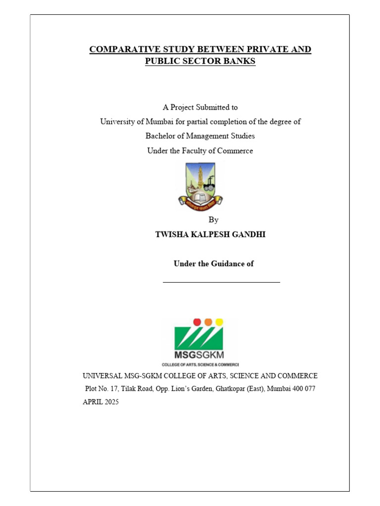 Blackbook Project Keyur | PDF | Transaction Account | Banks