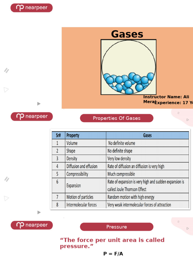 gases-1 | PDF | Gases | Pressure