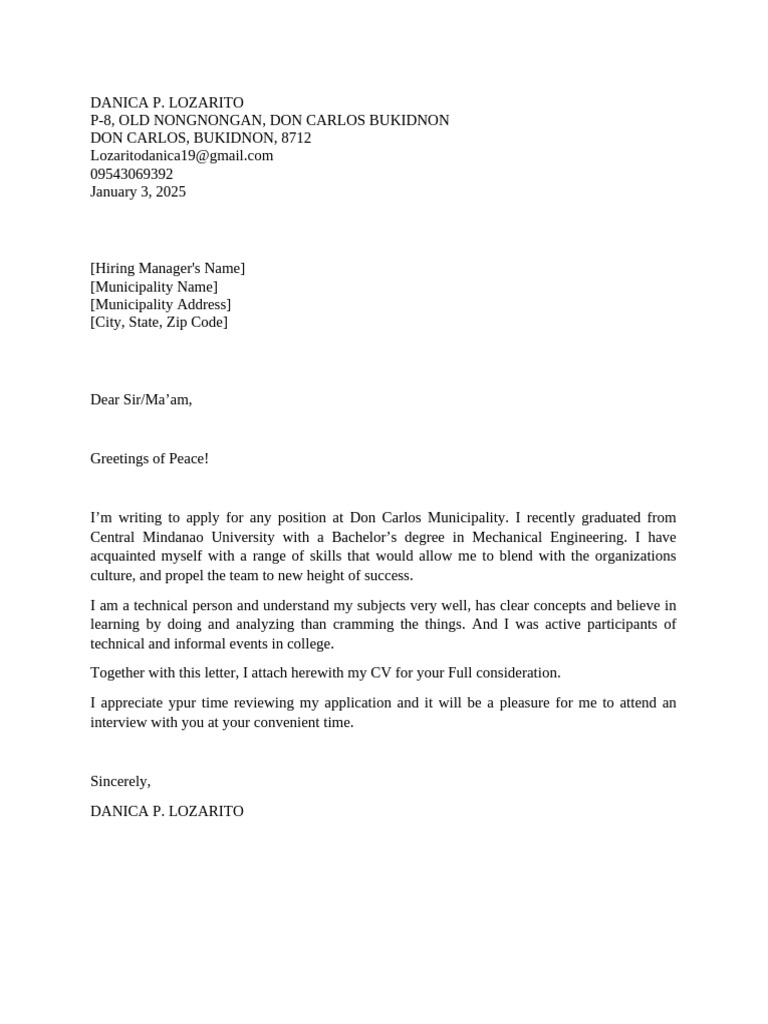 DANICA Application | PDF