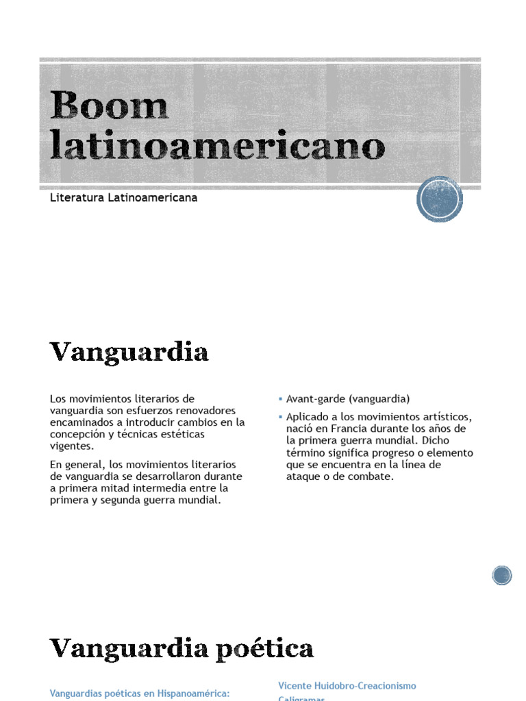 Boom Latinoamericano PDF | PDF