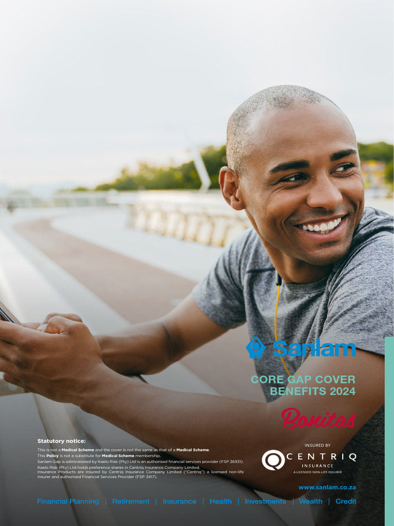 2024 Sanlam Gap Cover Core Benefits Bonitas | PDF | Deductible | Insurance