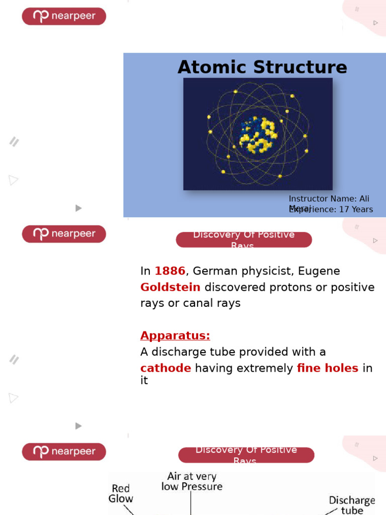 Atomic Structure MDCAT | PDF | Atomic Orbital | Theoretical Physics