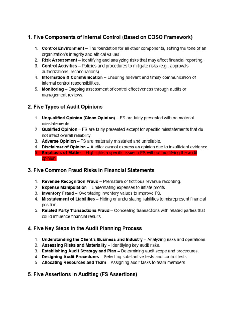 Internal Control and Audit Essentials | PDF | Audit | Internal Control