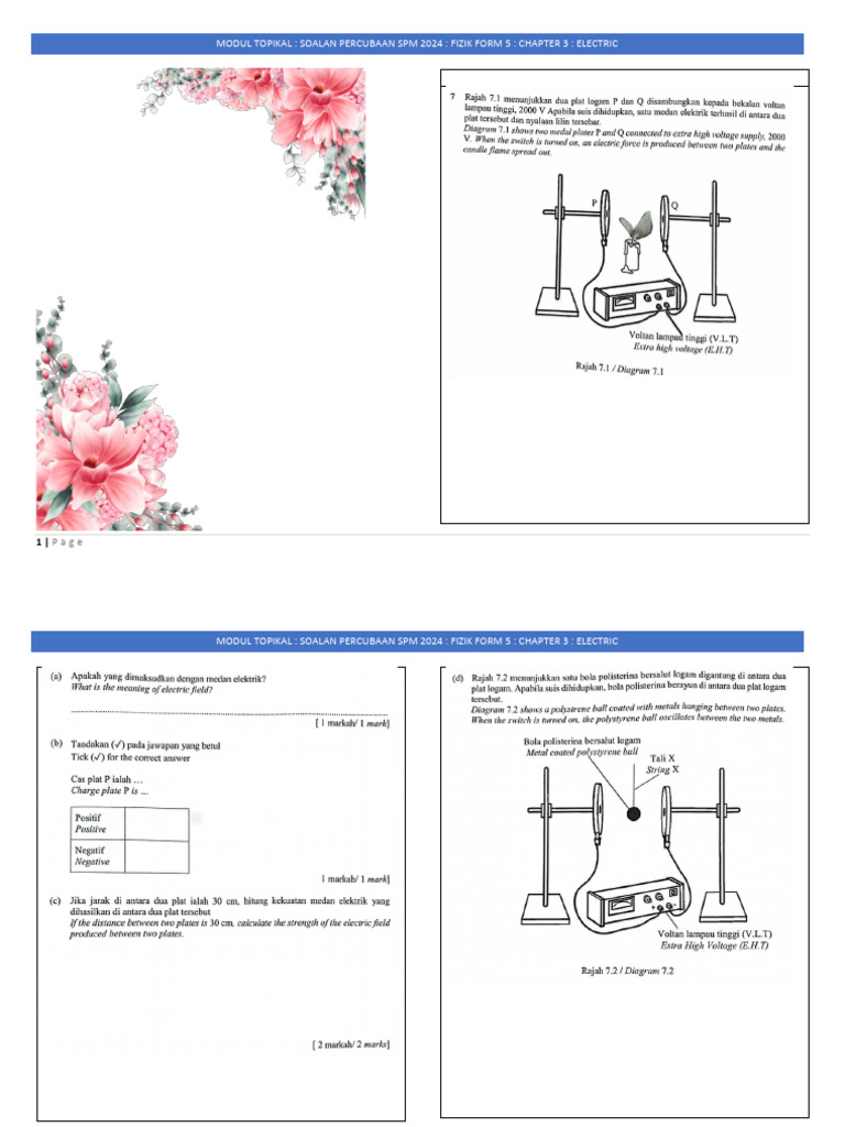 Physics F5 Chap 3 - Modul SPM Percubaan 2024 CST Versi | PDF