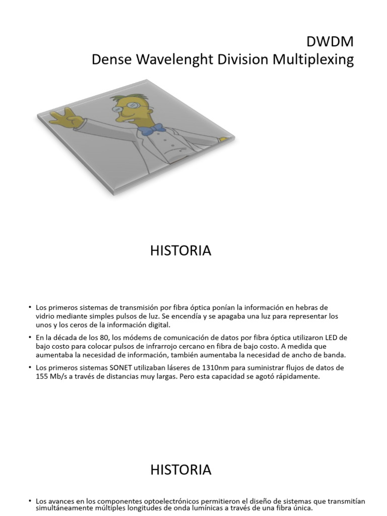 DWDM | PDF | Multiplexación por División de Longitud de Onda | Electrónica