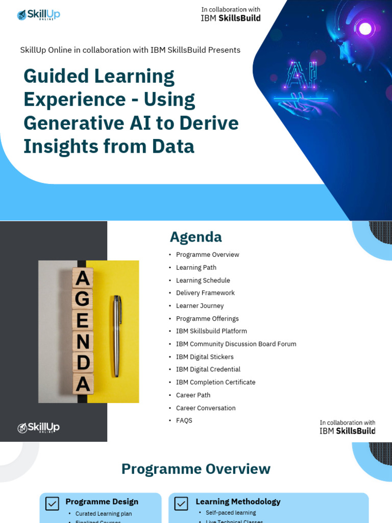 Using Generative AI To Derive Insights From Data - Orientation Deck | PDF | Artificial ...