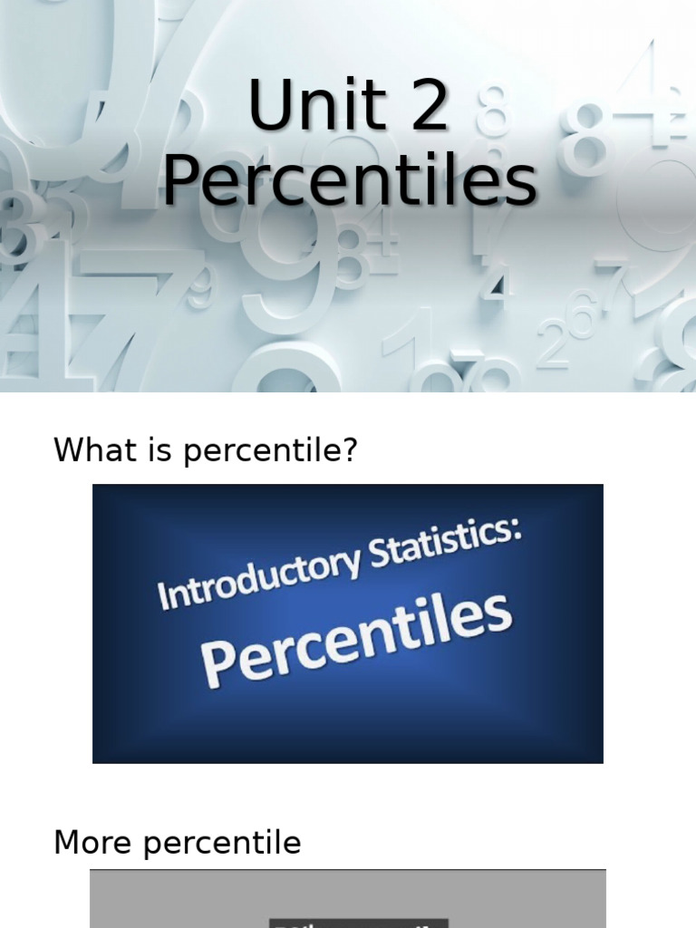 2.01 Percentile Notes | PDF