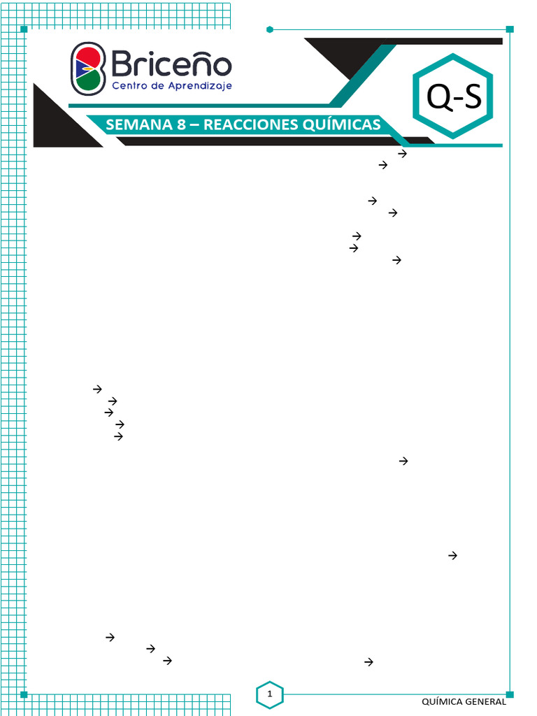 Quimica Semana 8 - Sociales - II Fase | PDF | Redox | Precipitación (Química)
