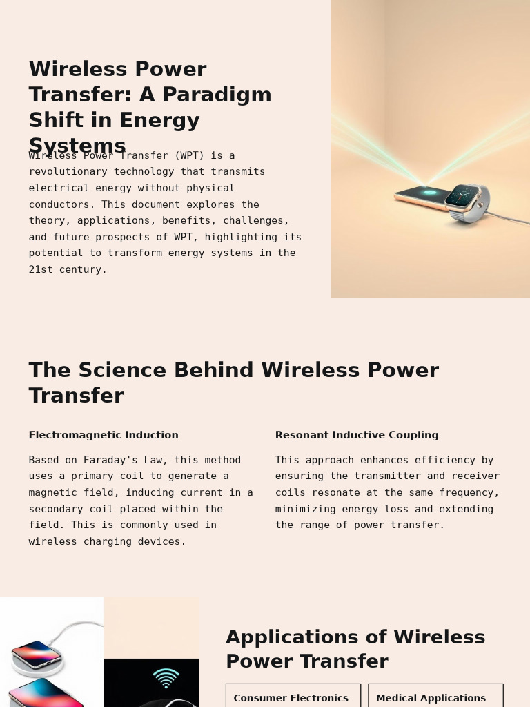 Wireless Power Transfer: Future Energy Solutions | PDF | Electric Power ...